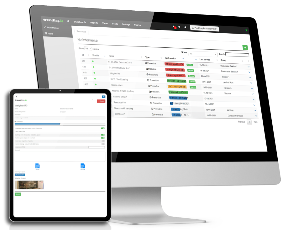 Maintenance Planner | trendlog.io